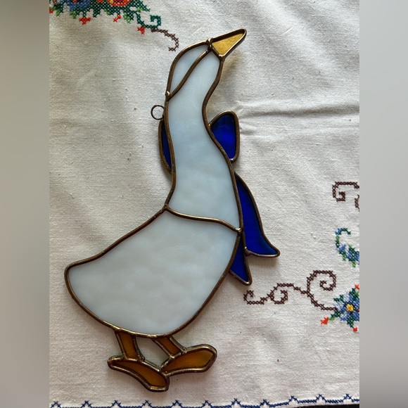 Accents | Vintage Cottagecore Goose Stained Glass | Poshmark